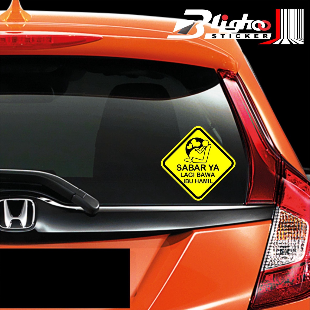 Jual STIKER KACA MOBIL CUTTING STICKER MOBIL SABAR YA LAGI BAWA IBU ...
