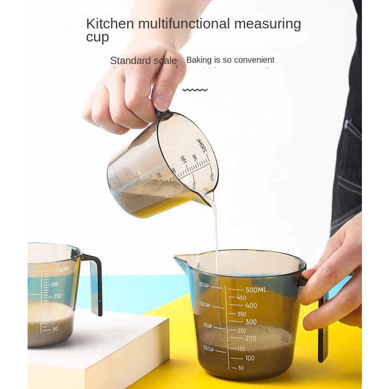 Jual Gelas Takar Plastik Premium / Plastic Measuring Cup 250ml 500ml 1000ml | Shopee Indonesia