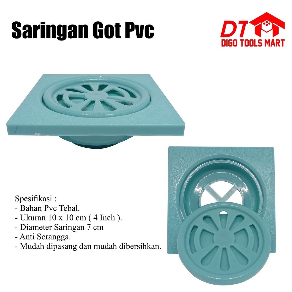 Jual Saringan Got Kamar Mandi PVC Floor Drain Saluran Pembuangan Air ...