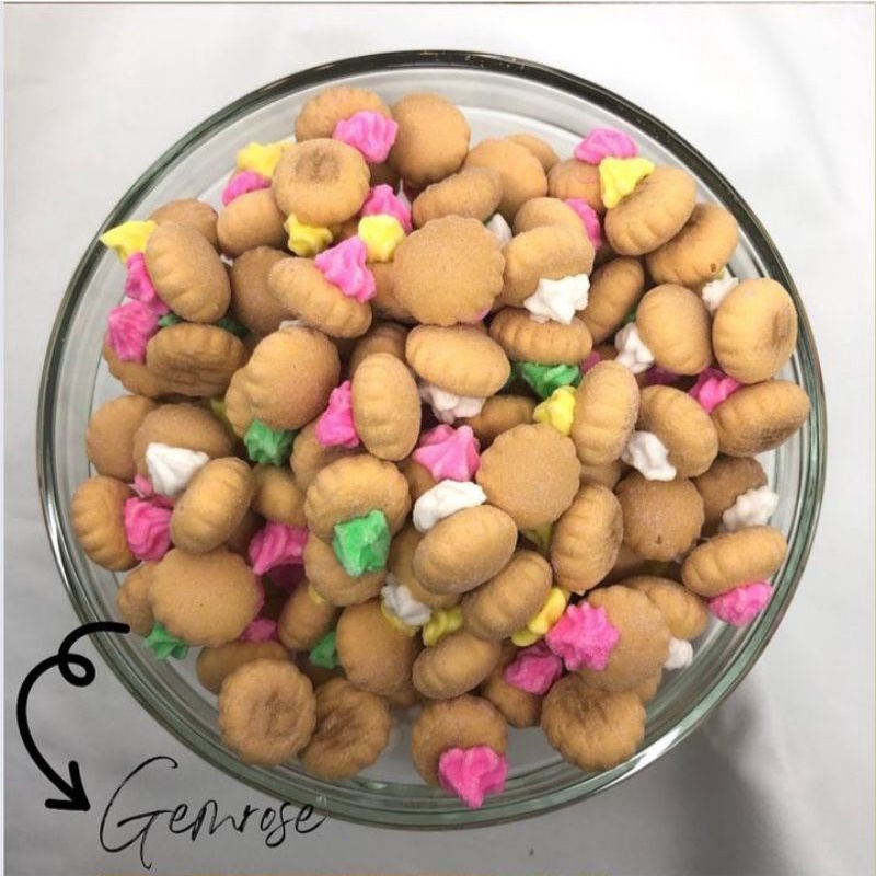 Jual BISKUIT GEM BUNGA 250 GRAM GEM ROSE BISKUIT JADUL GEM BUNGA ...