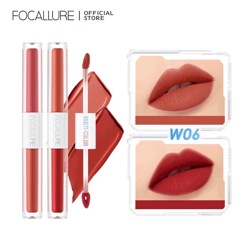 Jual FOCALLURE 2 In 1 Liquid Lipstick Matte Dual Stick Tahan Lama ...