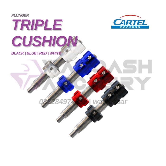 Jual CARTEL TRIPLE CUSHION PLUNGER Steel Core Panic Button Recurve ...