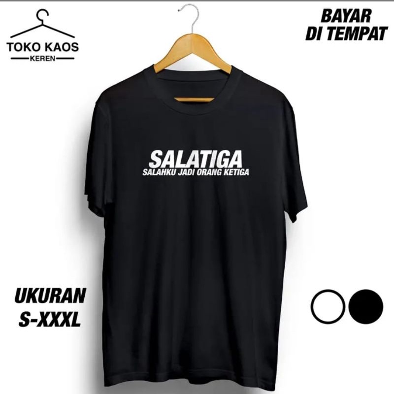 Jual KAOS SINGKATAN KOTA SALATIGA SALAHKU JADI ORANG KETIGA | Shopee ...