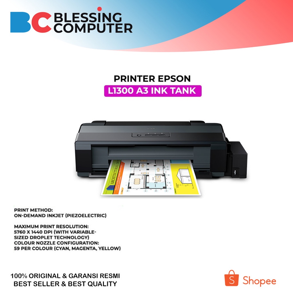 Jual Printer Epson L1300 A3 Ink Tank Printer | Shopee Indonesia