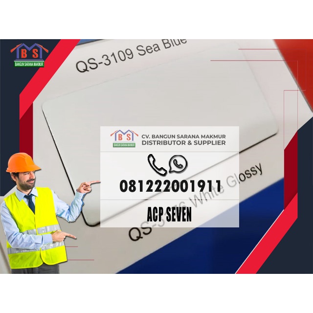 Jual ACP SEVEN 4 MM 122X244 PUTIH MERAH GLOSSY EXTERIOR DAN INTERIOR ...