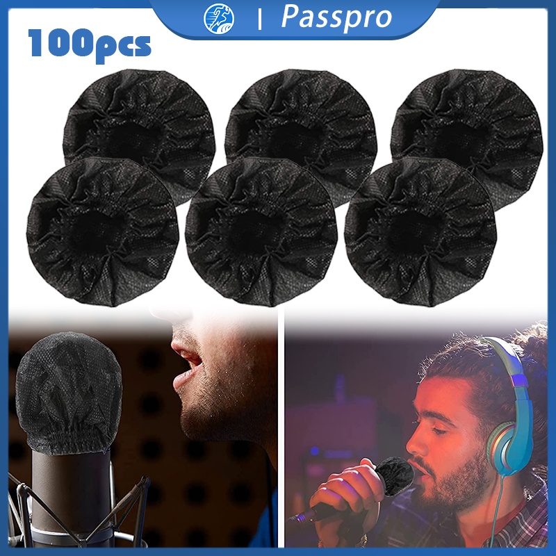 Jual 100pcs Sarung Mic Pelindung Mic Non-Woven Cover Microphone Tutup ...
