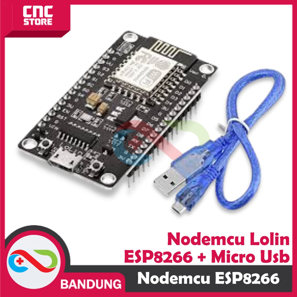 Jual Nodemcu Lua Wifi V3 4mb 32mbits Ch340 Flash Esp8266 Esp12 Kabel
