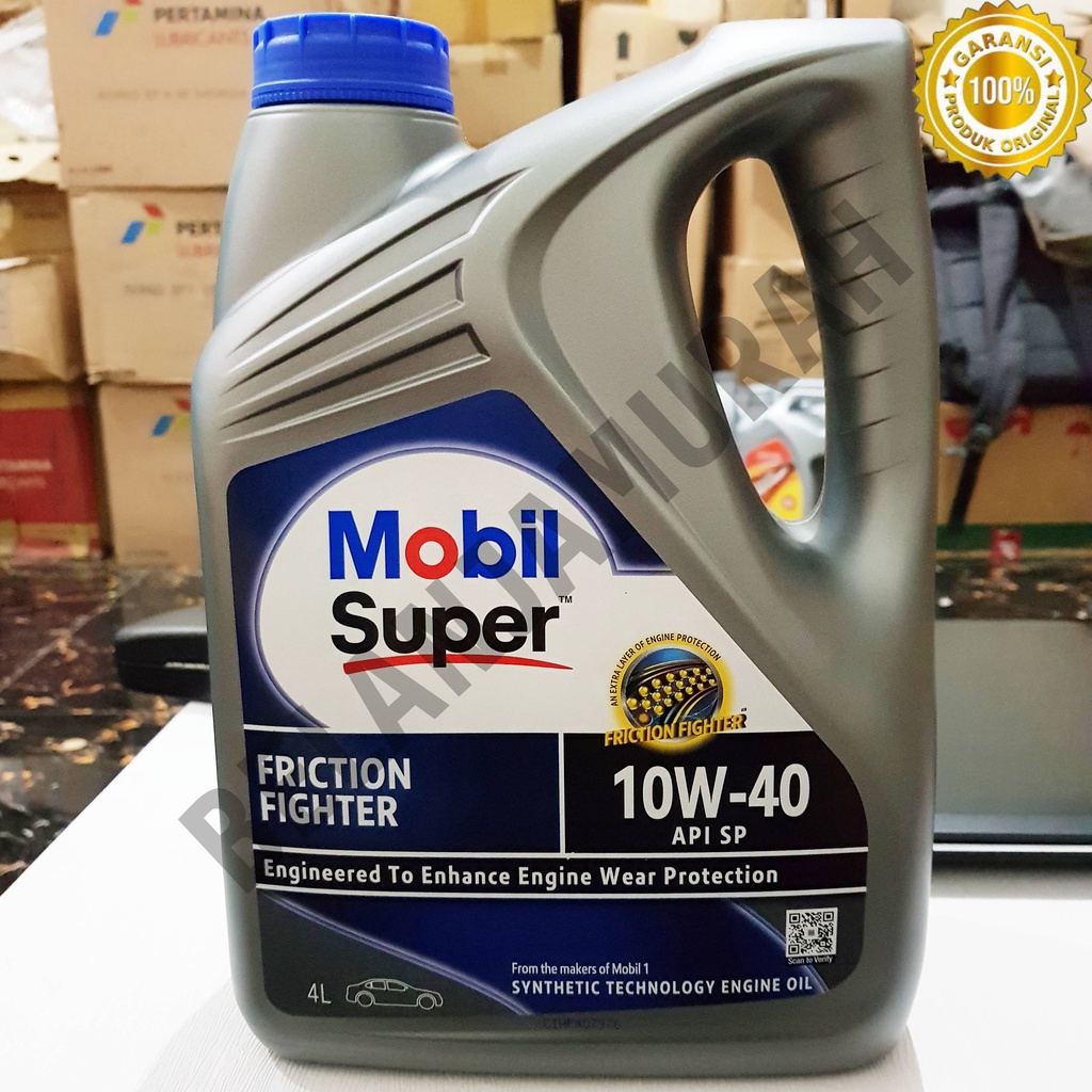Jual Oli Mobil Super / Mobil 1 One 10W-40 API SP Oli Mesin Galon / 4 ...