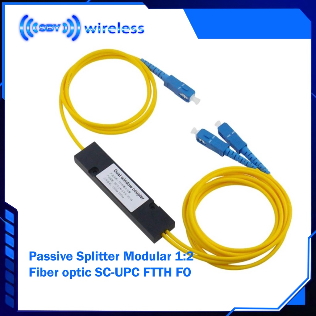 Jual Passive Splitter Modular 1:2 SC UPC Fiberoptic SC Fiber Optic ...