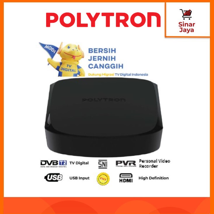 Jual POLYTRON PDV-700 T2 Set Top Box DVB-T2 Digital (STB) | Shopee ...