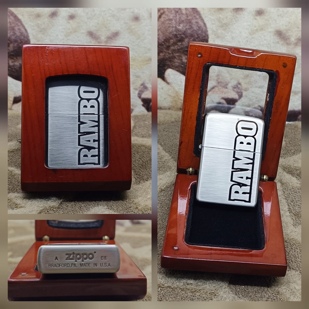 Jual Zippo Japan Original Rambo 2008 Special Box | Shopee Indonesia