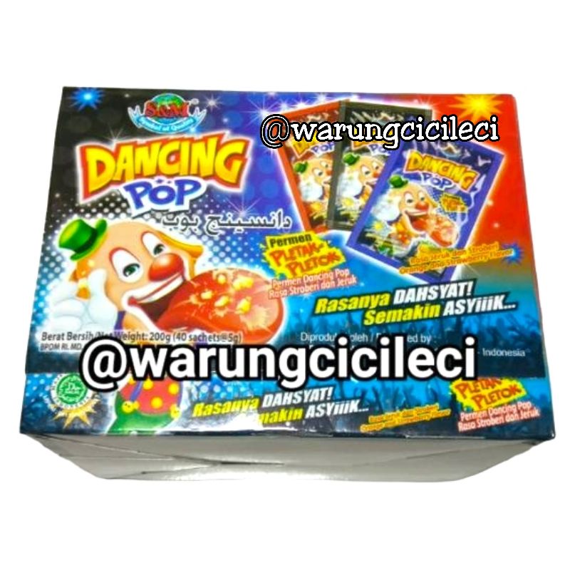 Jual S&M - DANCING POP - PERMEN PLETAK-PLETOK 5g x 40 saset | Shopee ...