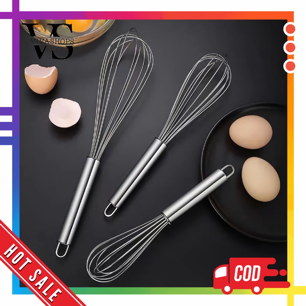 Jual Whisk Stainless / Pengocok Telur Stainless / Whisker Manual ...