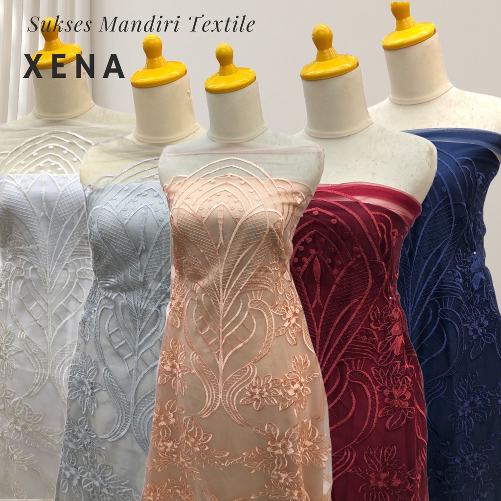 Jual [XENA] Brokat tile model india cantik untuk dress , Harga per 1/2 ...