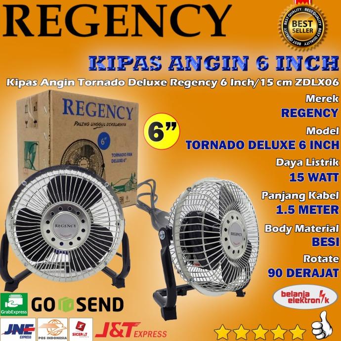 Jual KIPAS ANGIN MEJA TORNADO DELUXE REGENCY 6 INCH - 15 CM | Shopee ...