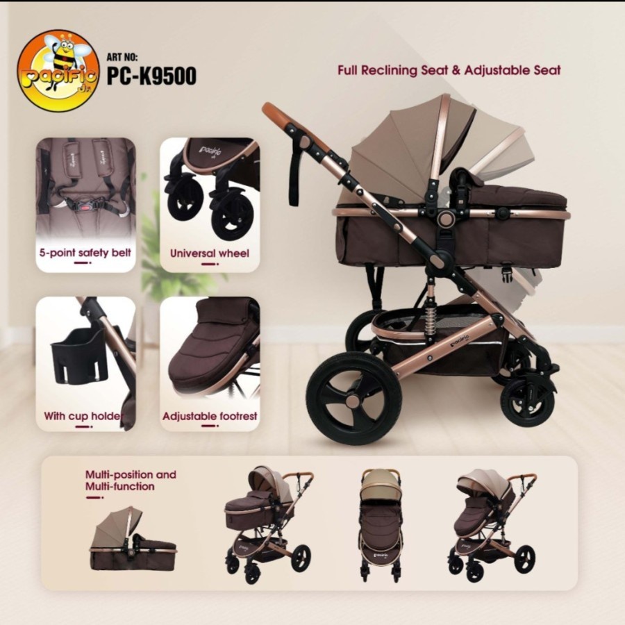 Jual PACIFIC BABY STROLLER K7000/K7900/K8000/K8100/K8800/K9000/K9100 ...