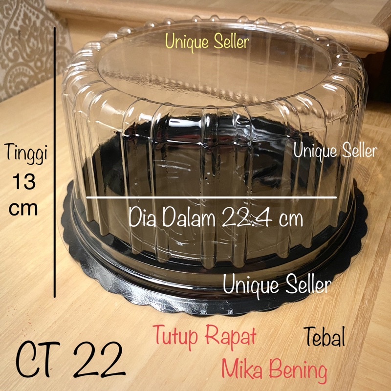 Jual [1-5 pcs] Mika Cake Tray 22 cm Tinggi 13 cm BULAT / CT 22 BULAT ...