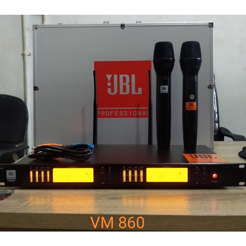 Jual mic wireless jbl vm860 free koper mikrofon jbl vm 860 | Shopee ...