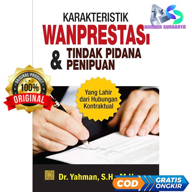 Jual Karakteristik Wanprestasi & Tindak Pidana Penipuan - Dr. Yahman # ...