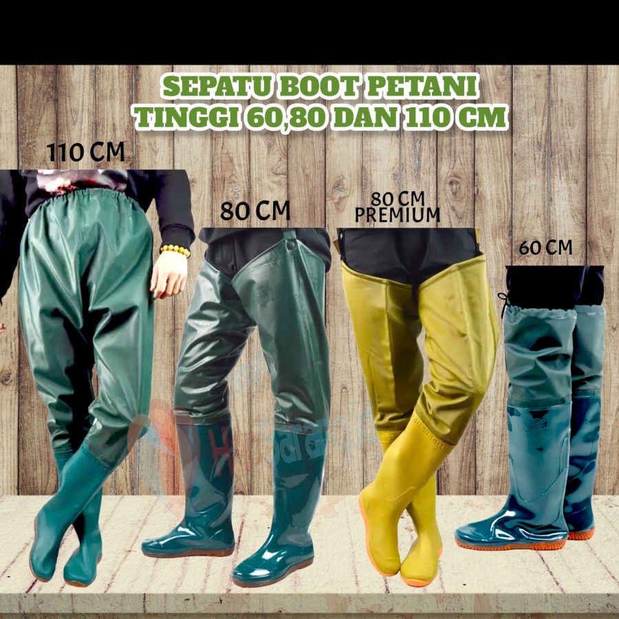 Jual Sepatu Boot Sawah Anti Keong boots bud bod karet ladang kolam ...