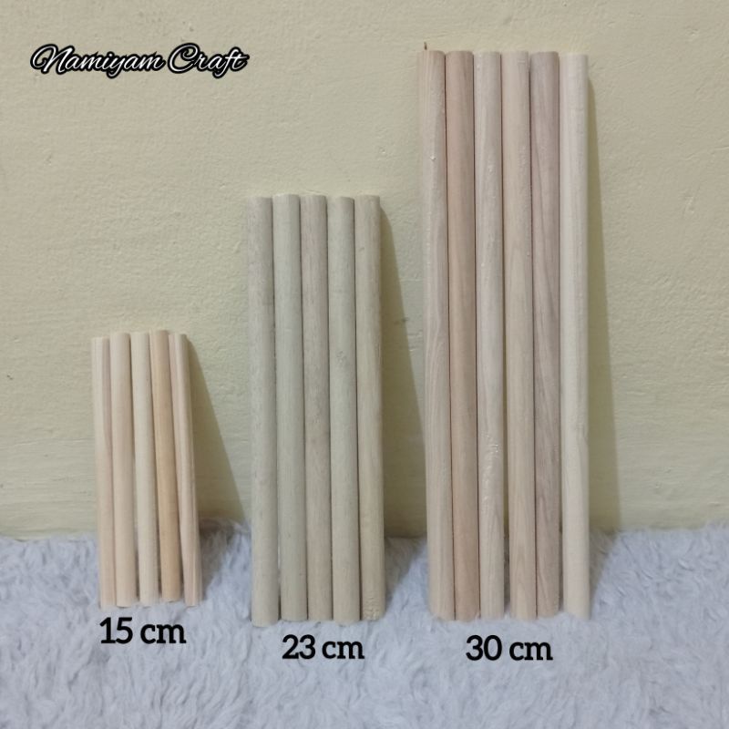 Jual Kayu Dowel Macrame Halus | Kayu Bulat Macrame | Kayu craft ...