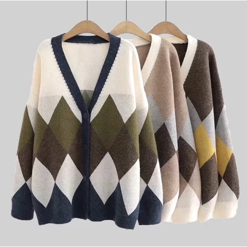 Jual Fluor.Inc - Cardigan Rajut Wanita Oversize Premium / Cardigan ...