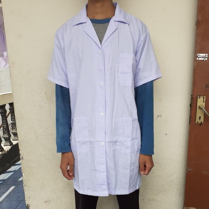 Jual Baju Laboratorium Lengan Pendek Jas Lab Baju Praktek | Shopee ...