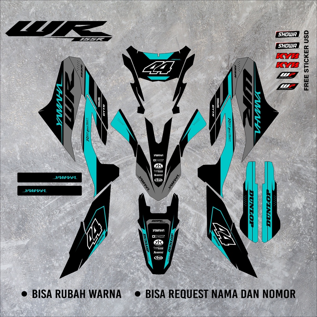 Jual NEW DESAIN STICKER DECAL YAMAHA WR 155 KEREN FULL BODY BAHAN ...