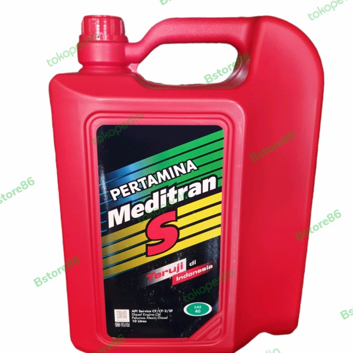Jual 1 Galon Oli Mesin Diesel Pertamina Meditran S (SAE 40) 10 Liter ...