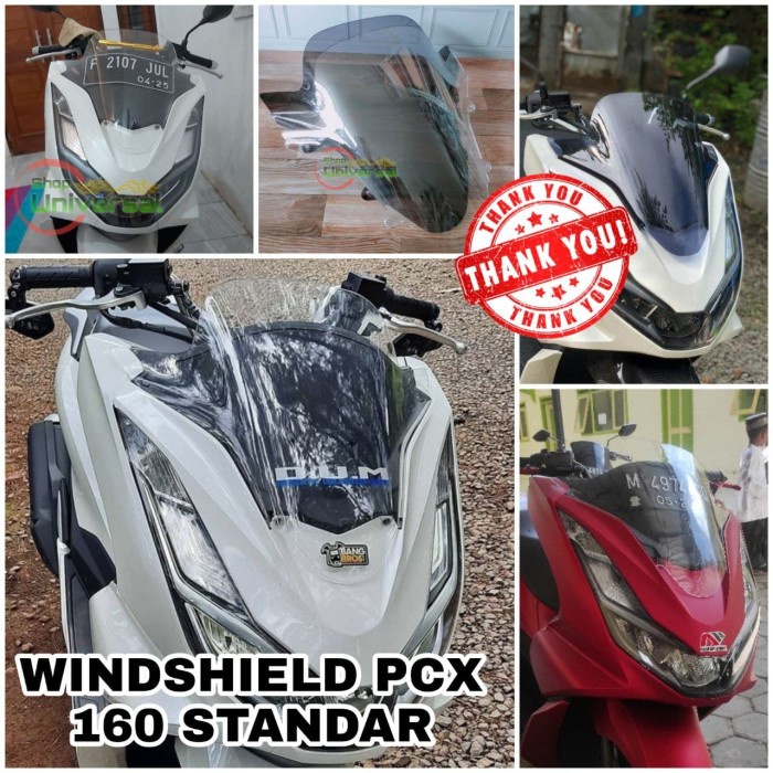 Jual Windshield Windshield Pcx 160 Visor Windshield Honda Pcx 160 ...