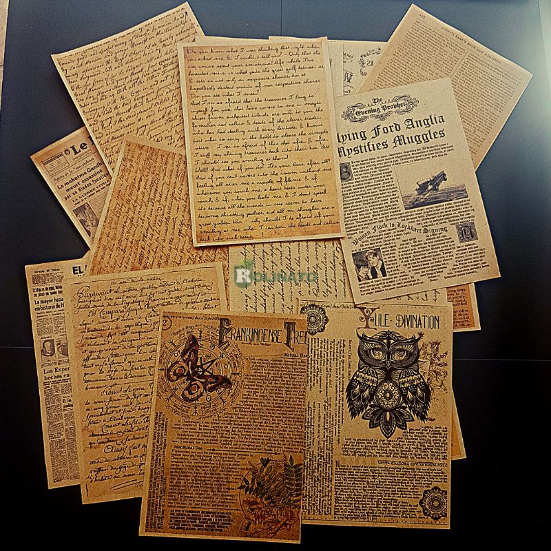 Jual Decorative Paper Vintage / Kertas Kliping Aesthetic Journal ...