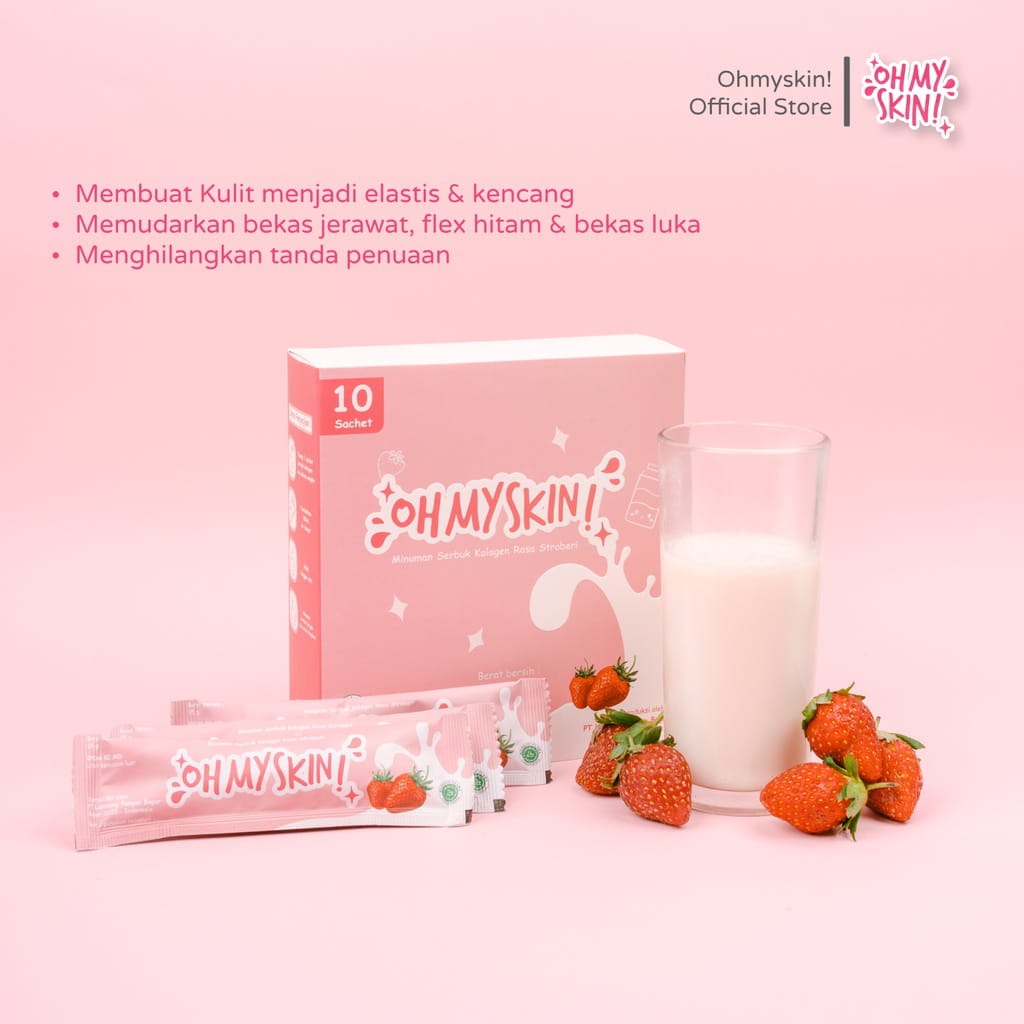 Jual Oh My Skin Collagen Drink Isi 10 Sachet / COLLAGEN DRINK OH MY ...