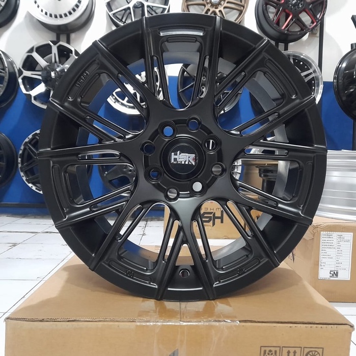 Jual velg r15 hsr tsuchi full hitam vlg racing ring 15 brio agya sigra ...