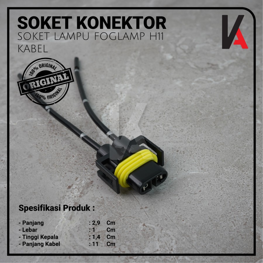 Jual Socket Cable Foglamp / Soket Kabel Lampu Kabut Tembak Mobil H11 ...