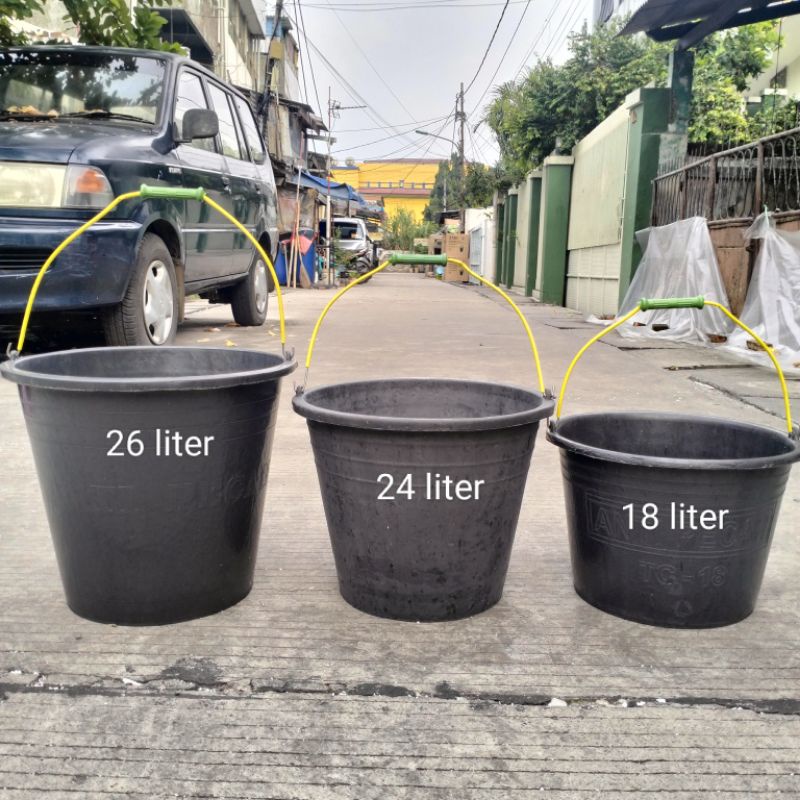 Jual EMBER KARET ANTI PECAH UKURAN 18 24 26 LITER / EMBER COR | Shopee ...
