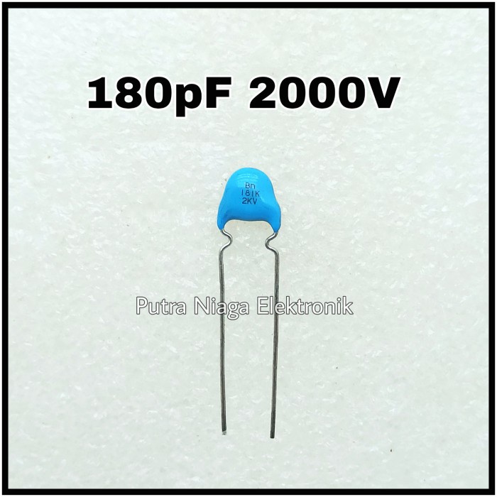 Jual Kapasitor 180pF 2000V Ceramic HV kode 181 2KV Keramik Tegangan ...