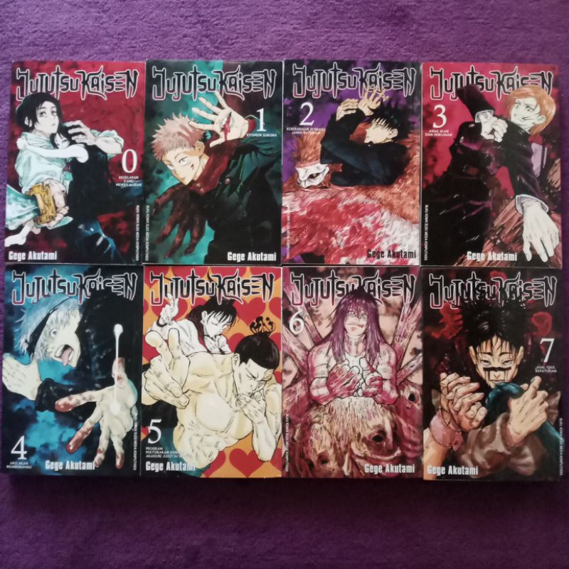 Jual Komik Set Jujutsu Kaisen Vol 0-7 by Gege Akutami | Shopee Indonesia