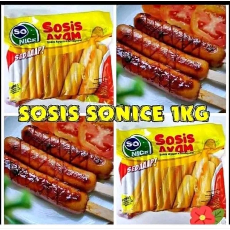 Jual Sosis so nice 1kg isi 40 pcs sosis ayam so nice sosis | Shopee ...