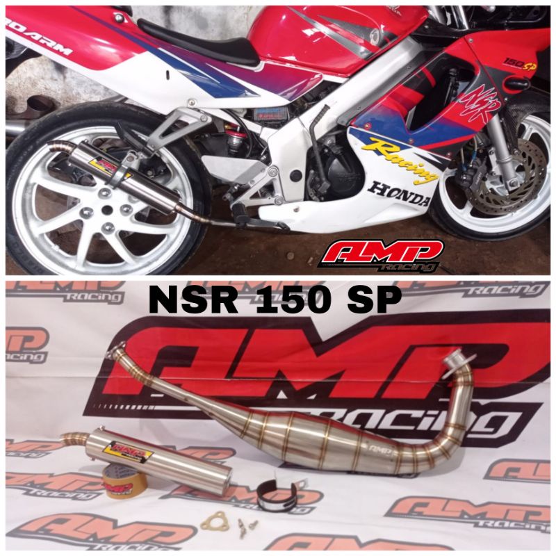 Jual Knalpot HONDA NSR 150 SP Repsol stainless original AMP Racing ...