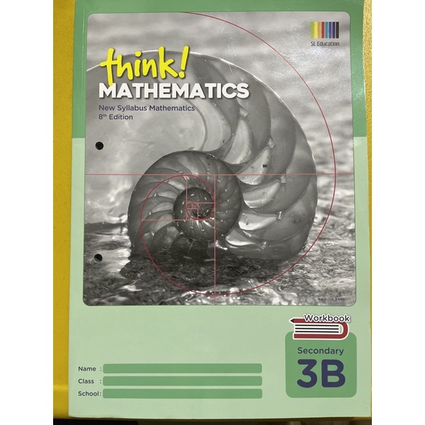 Jual Think! Mathematics Workbook Secondary 3 New Syllabus 8th Edition ...
