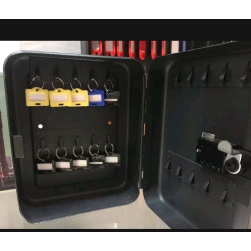 Jual Krisbow Key Box Penyimpanan Kunci berdaya Tampung 20 Warna Hitam ...