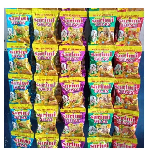 Jual SARIMI / MI GELAS / 1 RENCENG ISI 10 PCS | Shopee Indonesia