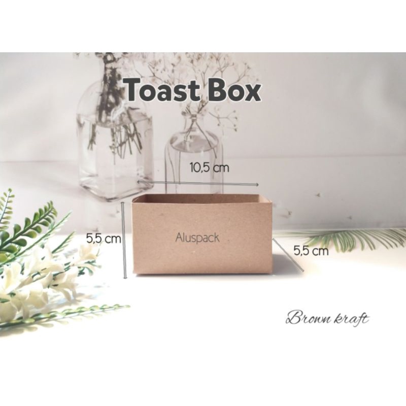 Jual Toast Box Take Away Kotak Roti Kemasan Roti Polos ( 10 pcs ...