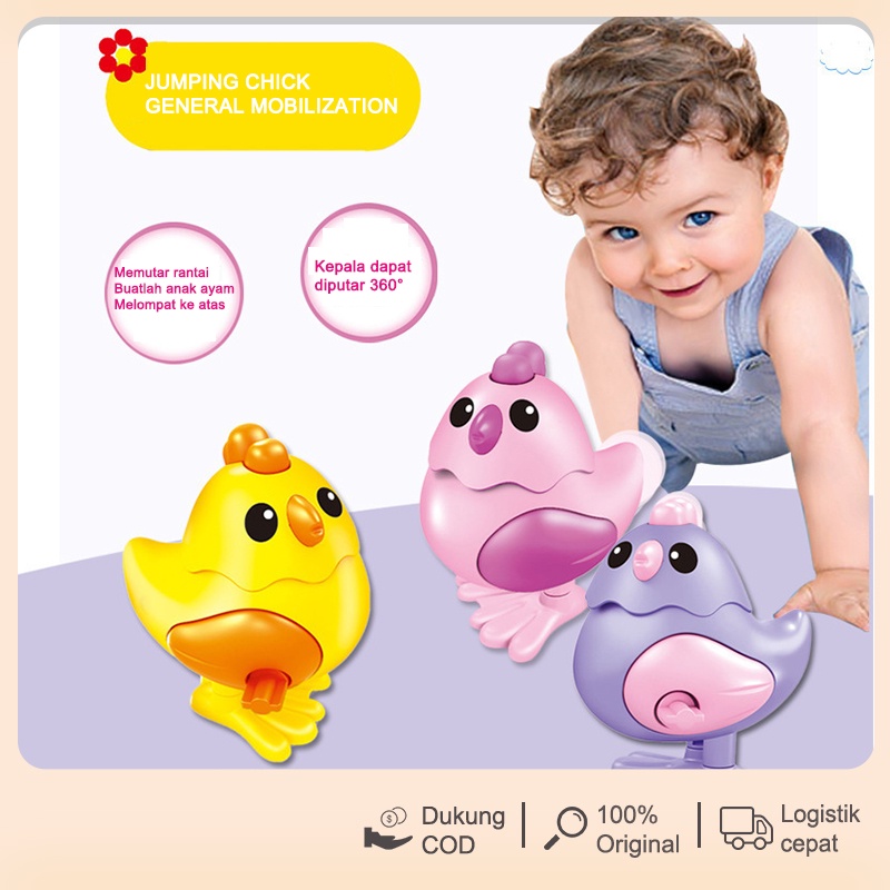 Jual [COD] Kartun lompat ayam / mainan kecil angin-up anak-anak ...