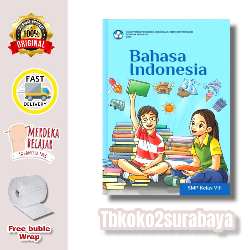 Jual BUKU BAHASA INDONESIA SMP KELAS 8 KURIKULUM MERDEKA SEKOLAH PENGGERAK | Shopee Indonesia