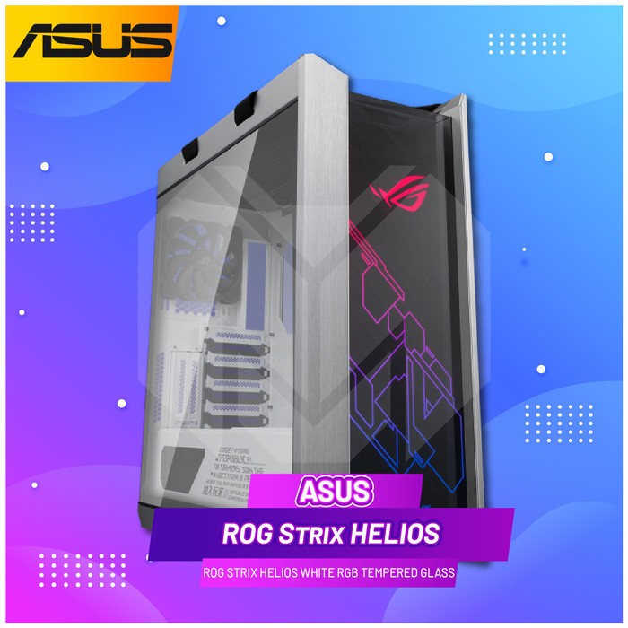 Jual Asus ROG Strix HELIOS White RGB TG ATX/EATX Mid-Tower Gaming Case ...