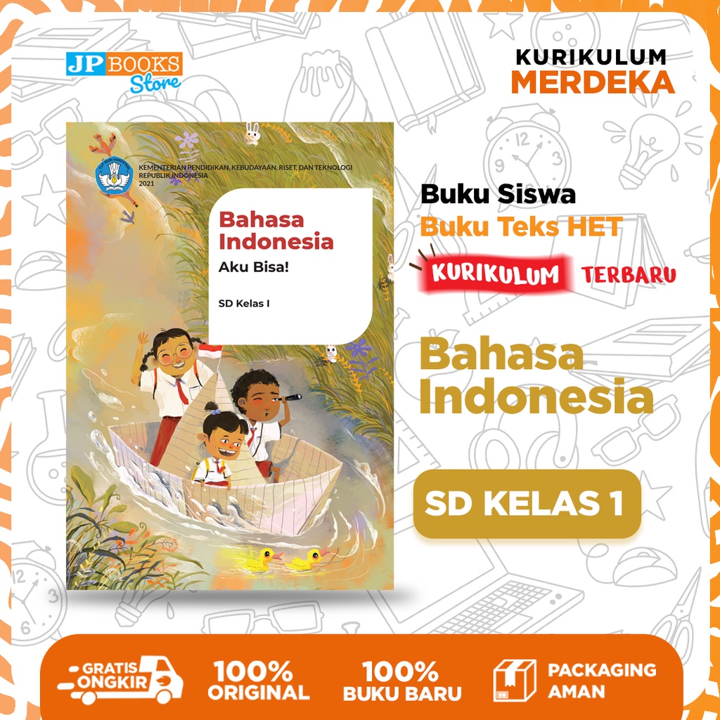 Jual JP Books – Buku Siswa Teks Het Kurmer Sekolah Bahasa Indonesia Sd Kelas 1 - Kurikulum ...