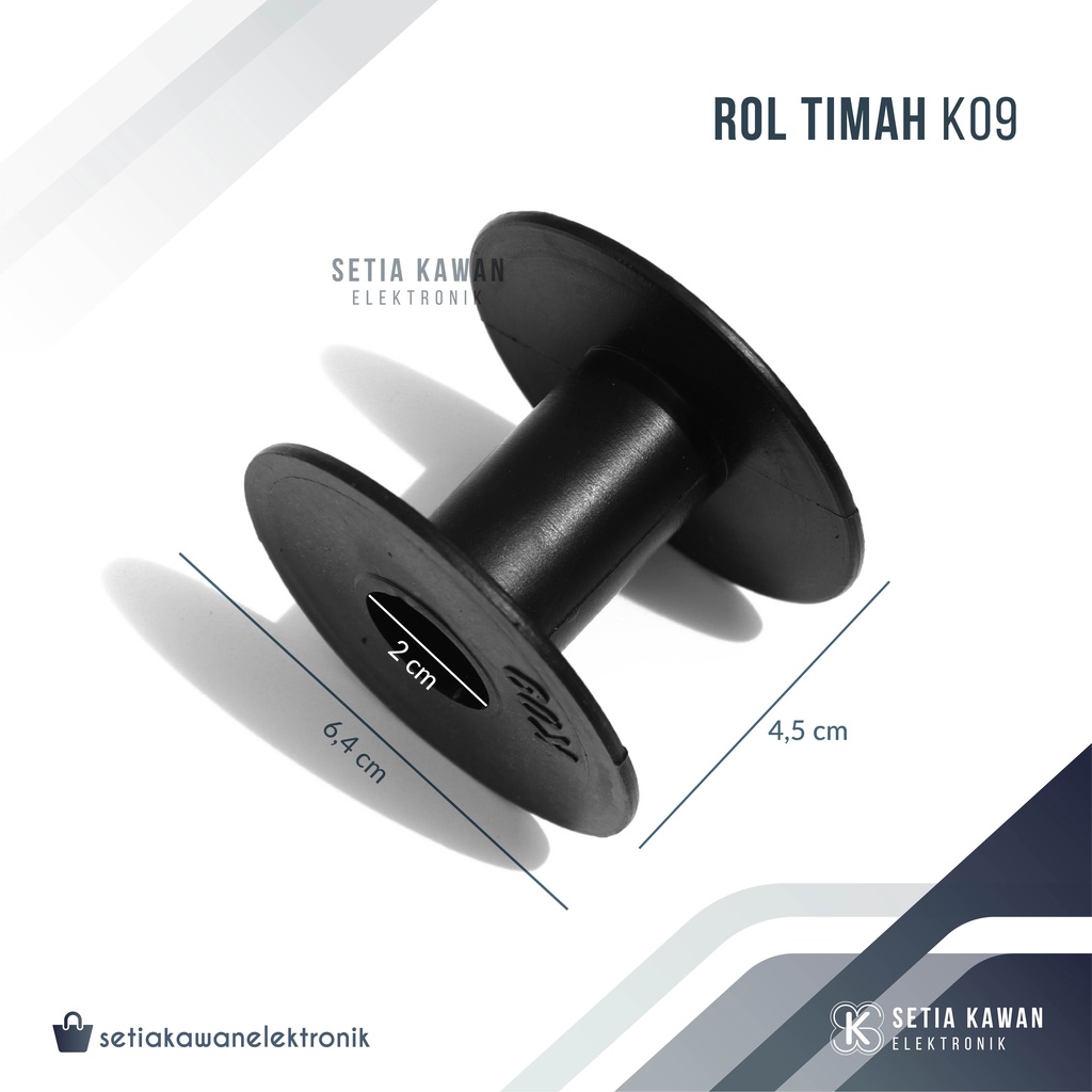 Jual Bobin Rol Kawat K09 / Roll Timah / Tempat Gulungan Kabel / Klosan ...