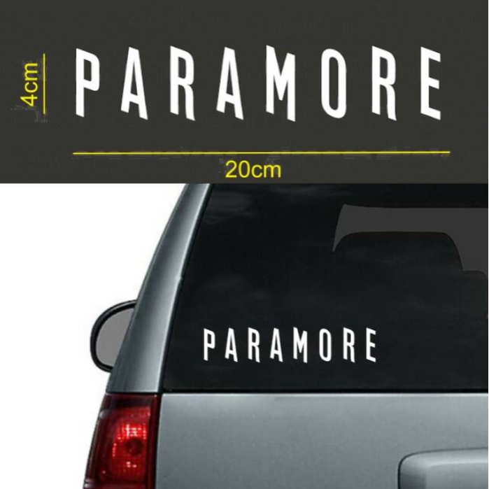 Jual Stiker Mobil Band Musik Paramore - Car Decal Sticker | Shopee ...