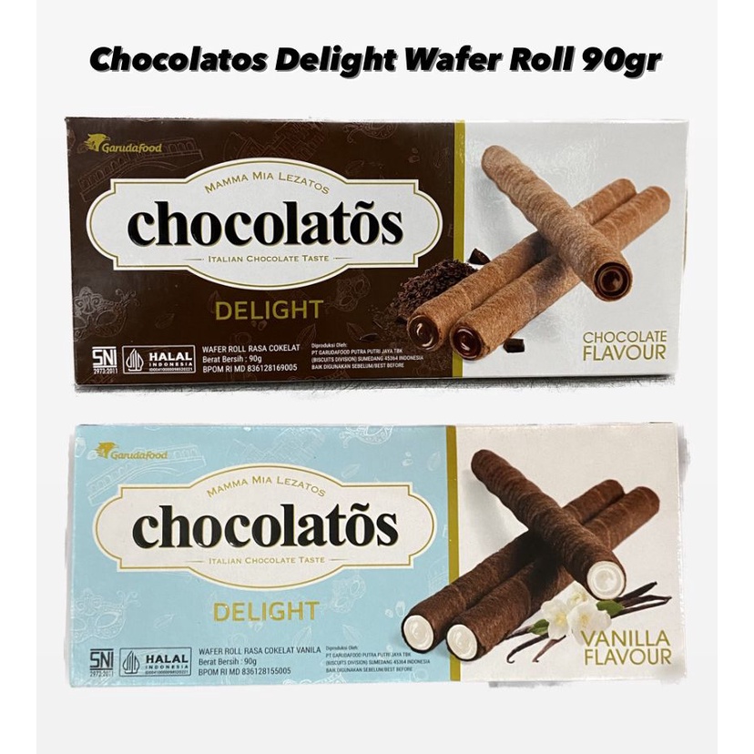 Jual Chocolatos Delight Wafer Roll 90gr | Shopee Indonesia